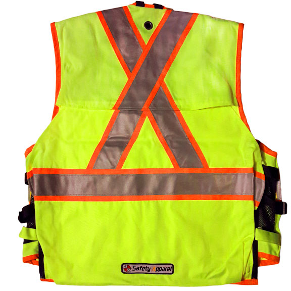 PC15X Party Chief Vest, HEAVY DUTY Orange, Yellow, Lime Green – Safety ...
